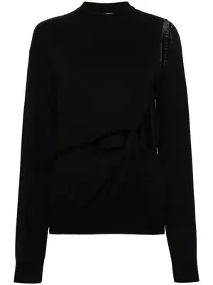 Sportmax Cut-out Wool Jumper