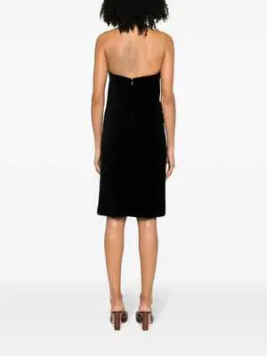 Loewe Bustier Velvet Strapless Dress