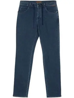 Corneliani Drawstring Straight-leg Jeans