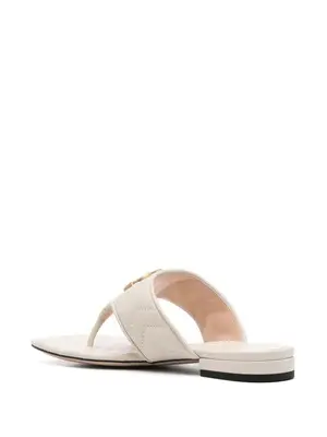 Gucci Double G Leather Sandals