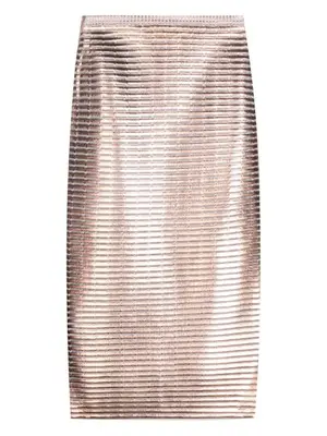 GENNY Lamé Midi Pencil Skirt