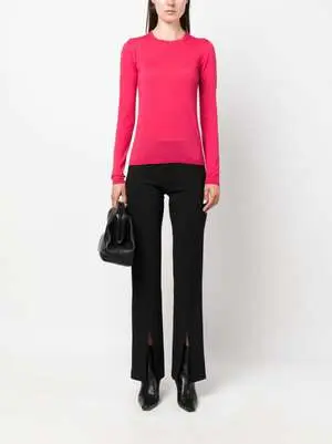 Max Mara Crew-neck Ribbed-knit Top