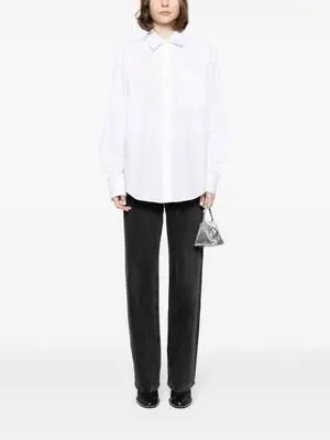 Alexander Wang Boyfriend Shirt In Cotton - White