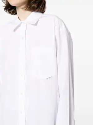 Alexander Wang Boyfriend Shirt In Cotton - White