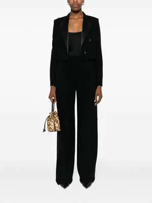 Max Mara Satin-finish Wide-leg Trousers