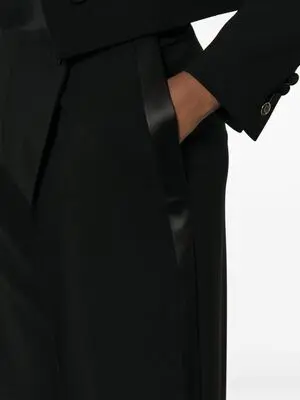 Max Mara Satin-finish Wide-leg Trousers