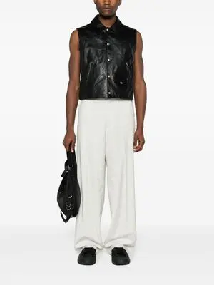 Givenchy Press-stud Leather Gilet