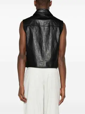 Givenchy Press-stud Leather Gilet
