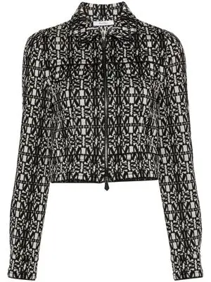 Max Mara Tony Monogram-pattern Cropped Jacket