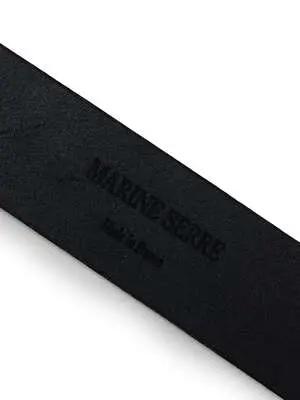 MARINE SERRE Logo-buckle Leather Belt