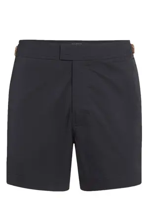 Zegna 232 Road Brand Mark Swim Shorts - Black