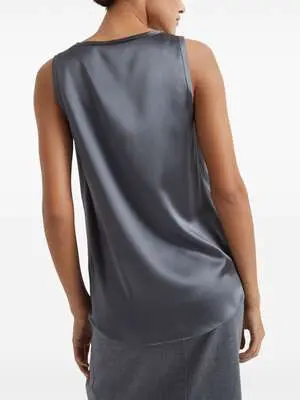 Brunello Cucinelli Sleeveless Top - Grey