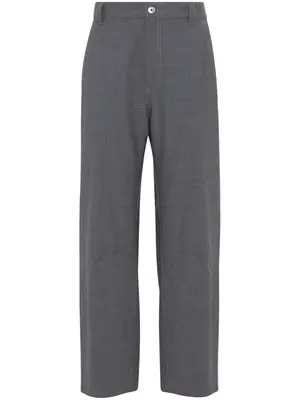 Brunello Cucinelli Mélange-effect Trousers