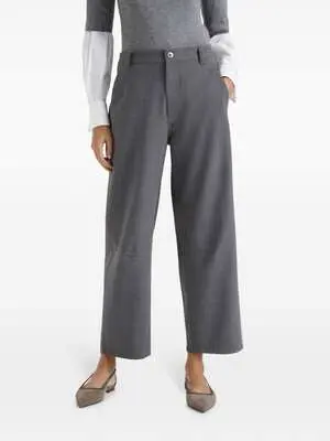 Brunello Cucinelli Mélange-effect Trousers