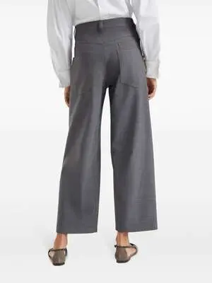 Brunello Cucinelli Mélange-effect Trousers