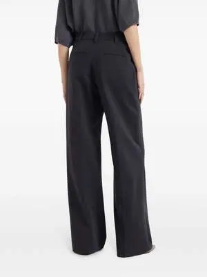 Brunello Cucinelli Wide-leg Trousers - Black