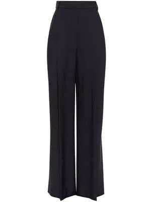 Brunello Cucinelli Pleated Wide-leg Trousers - Black