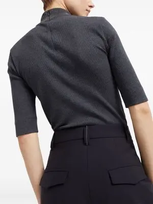 Brunello Cucinelli Pleated Wide-leg Trousers - Black