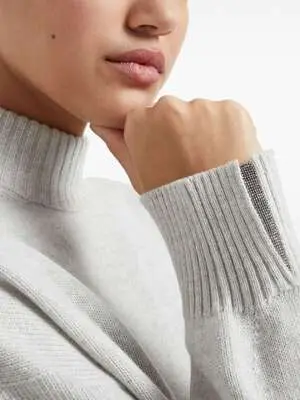 Brunello Cucinelli Embellished Turtleneck Jumper