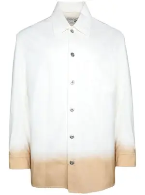 LANVIN Gradient-effect Drop-shoulder Shirt