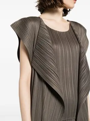Issey Miyake Plissé Satin Cardigan