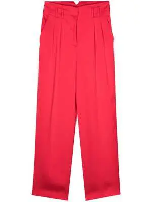 GENNY Straight-leg Satin Trousers
