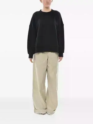 Palm Angels Logo-print Long-sleeve Top - Black