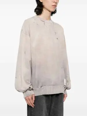 Mihara Yasuhiro Faded-effect Cotton Sweatshirt