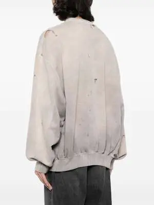 Mihara Yasuhiro Faded-effect Cotton Sweatshirt