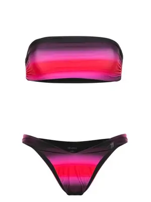 Attico Gradient-effect Bikini - Black