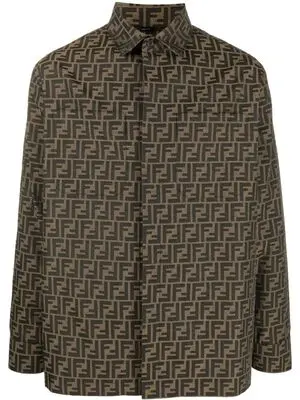 Fendi Monogram-pattern Shirt Jacket