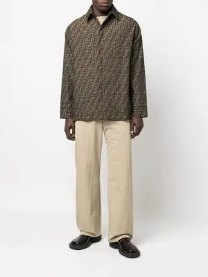 Fendi Monogram-pattern Shirt Jacket