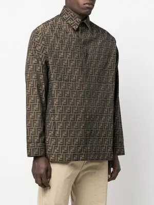 Fendi Monogram-pattern Shirt Jacket