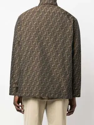 Fendi Monogram-pattern Shirt Jacket