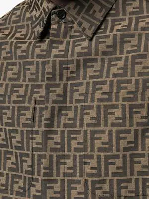 Fendi Monogram-pattern Shirt Jacket