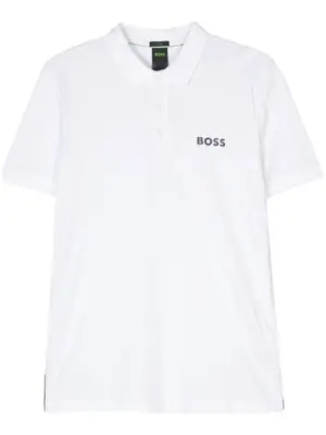BOSS Logo-rubberised Polo Shirt