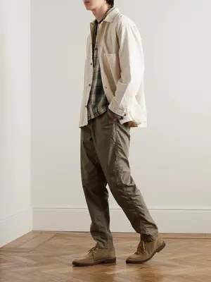 ORSLOW New Yorker Tapered Cotton Drawstring Trousers