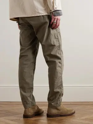 ORSLOW New Yorker Tapered Cotton Drawstring Trousers