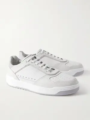 Brunello Cucinelli Full-grain Leather Low-top Sneakers