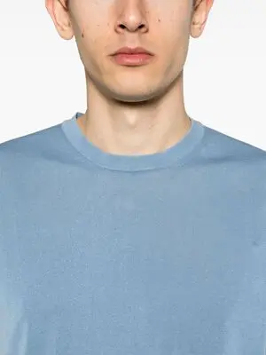 DRUMOHR Crew Neck Short-sleeve Jumper - Blue