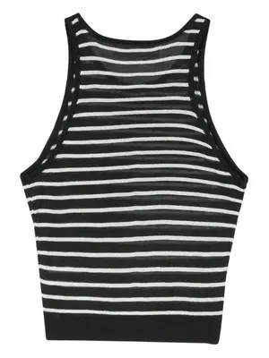 CHIARA FERRAGNI Eyelike-patch Striped Top