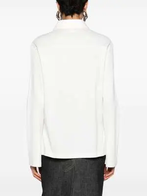 COURREGES Piqué Cotton Polo Shirt - White