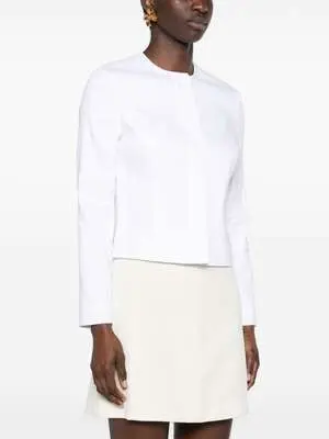 Theory Peplum-hem Cropped Jacket