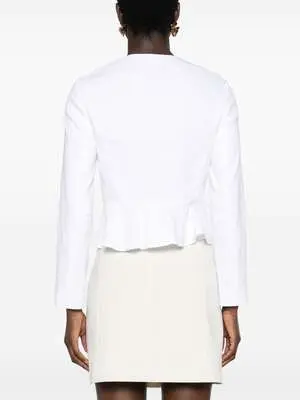 Theory Peplum-hem Cropped Jacket