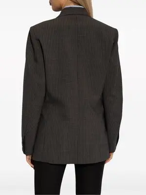 Coperni Pinstripe Double-breasted Blazer - Grey
