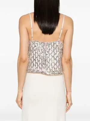 FORTE_FORTE Sequin-embellished Sleeveless Top