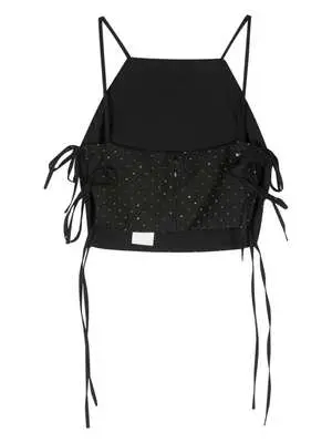CHIARA FERRAGNI Rhinestone-embellished Crop Top