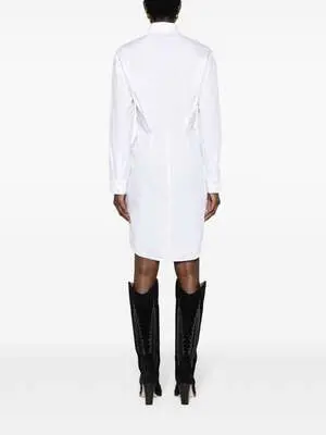 Pinko Eyelet-detail Cotton Shirtdress