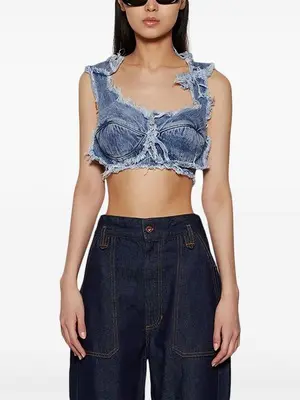 Natasha Zinko Layered Denim Corset