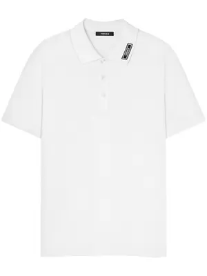 Versace 90s Logo Polo Shirt - White